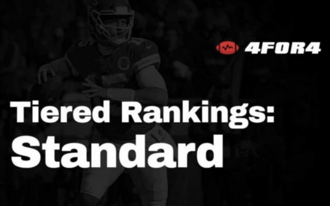 Tiered Rankings for Standard Fantasy Football Leagues | 4for4